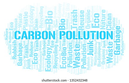 Carbon Pollution Word Cloud Stock Vector (Royalty Free) 1352432348 ...