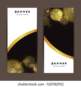 Card Banner Design Bokeh Background Stock Vector (Royalty Free ...