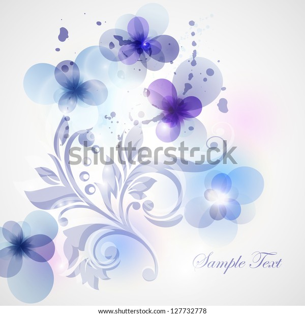 Card Flowers Plot Invitation Card Valentine Stock Vector (Royalty Free ...
