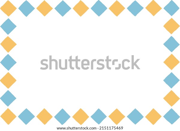 Card Frame Template Formed Colorful Squares Stock Vector (Royalty Free ...