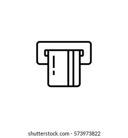Card Insert Icon Payment Credit Card Stock Vector (Royalty Free ...
