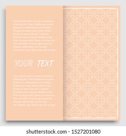 Card Invitation Cover Template Design Line Stock Vector (Royalty Free ...