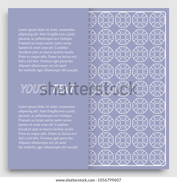 Card Invitation Cover Template Design Line Stock Vector (Royalty Free ...