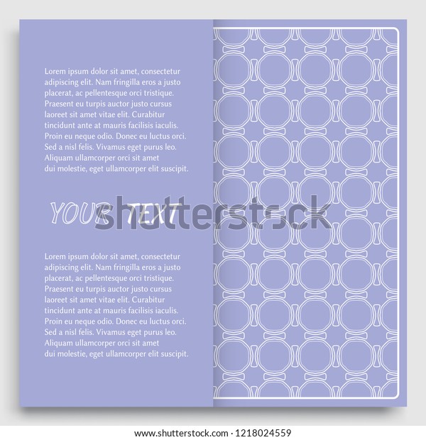Card Invitation Cover Template Design Line Stock Vector (Royalty Free ...