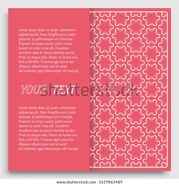 Card Invitation Cover Template Design Line Stock Vector (Royalty Free ...