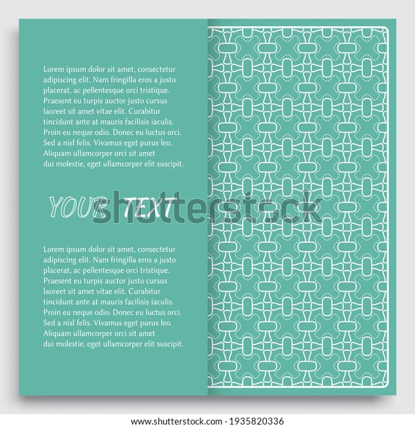 Card Invitation Cover Template Design Line Stock Vector (Royalty Free ...