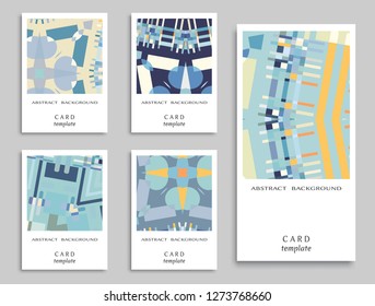 Card Invitation Vector Abstract Geometric Background Stock Vector ...