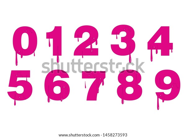Card Learning Numbers Number 110 Numbers Stock Vector (Royalty Free ...