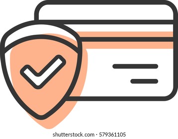 Card Protection Icon Vector Stock Vector (Royalty Free) 579361105 ...