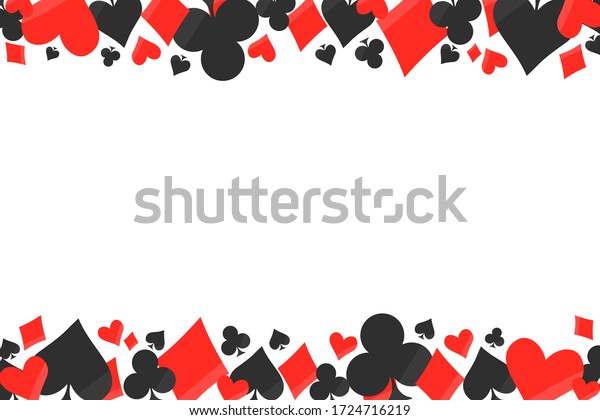 Card Suit Background Vector Illustration Stock Vector (Royalty Free ...