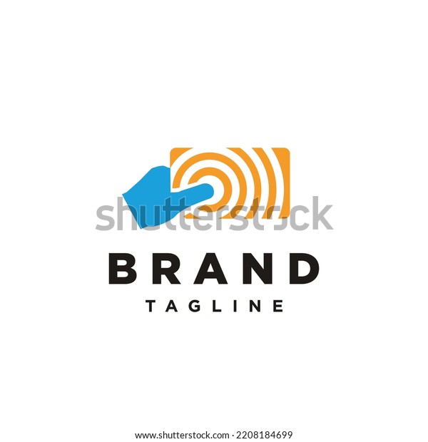 Card Tapping Logo Template Inspiration Stock Vector (Royalty Free ...