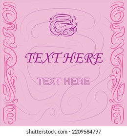Card Template Border Design Invitation Card Stock Vector (Royalty Free ...