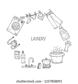 10,008 Laundry drawing Images, Stock Photos & Vectors | Shutterstock