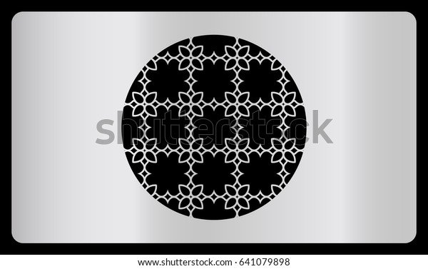 Card Template Laser Cutting Silver Design Stock Vector (Royalty Free ...