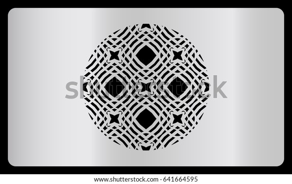Card Template Laser Cutting Silver Design Stock Vector (Royalty Free ...
