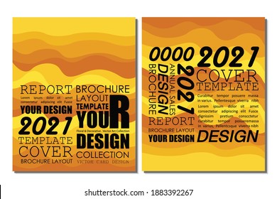 Card Template Yellow Color Vector Illustration Stock Vector (Royalty ...