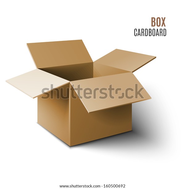 Cardboard Box Icon Stock Vector (Royalty Free) 160500692