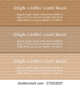 Cardboard Paper Banners Stock Vector (Royalty Free) 173252027 ...