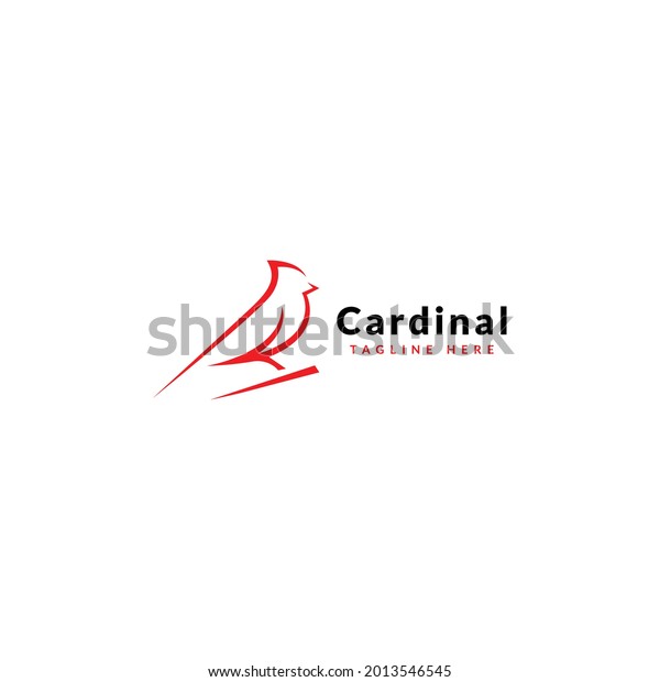 Cardinal Bird Logo Design Logo Template Stock Vector (Royalty Free ...