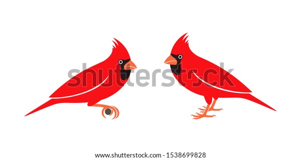 Cardinal Bird Logo Isolated Cardinal Bird Stock Vector (Royalty Free ...