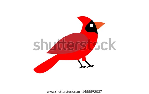 Cardinal Bird Red Logo Icon Designs Stock Vector (Royalty Free ...