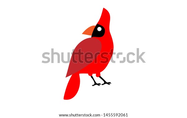 Cardinal Bird Red Logo Icon Designs Stock Vector (Royalty Free ...