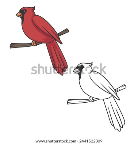 Flying Cardinal Drawing | Free download on ClipArtMag