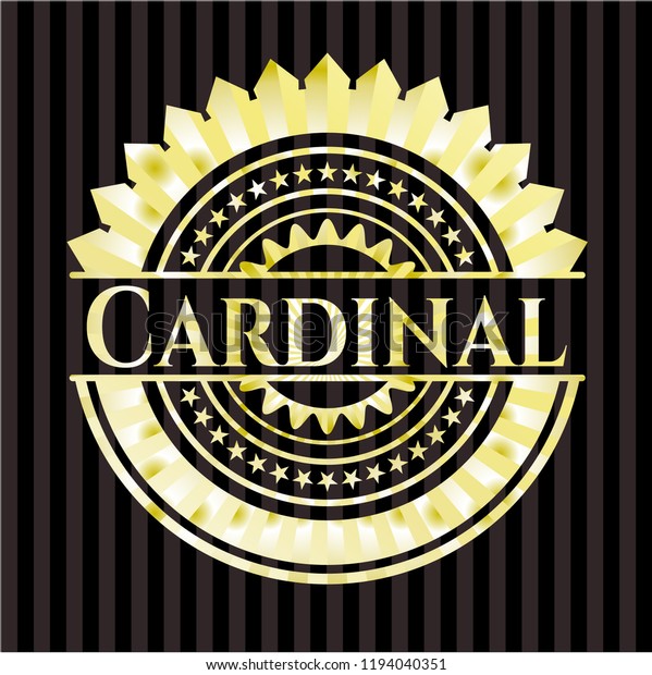 Cardinal Gold Badge Stock Vector (Royalty Free) 1194040351 | Shutterstock