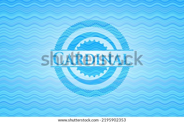 Cardinal Water Wave Representation Emblem Vector Stock Vector (Royalty ...