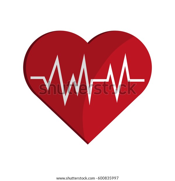 Cardio Heart Icon Stock Vector (Royalty Free) 600835997
