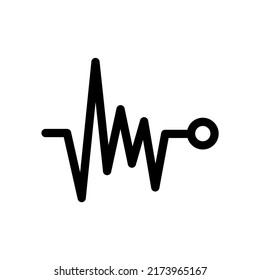 Cardiography Analysis Icon Vector Illustration Logo Stock Vector ...