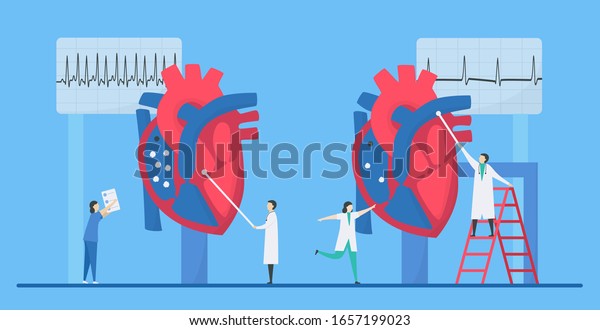 Cardiology Vector Illustration This Heart Disease Stock Vector (Royalty ...