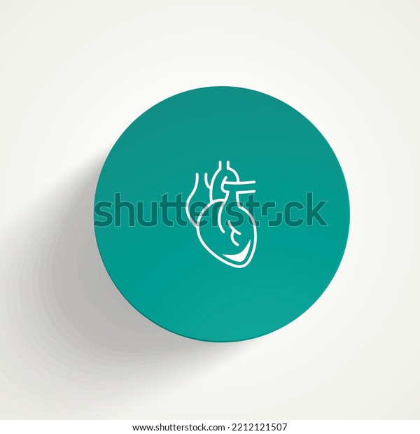 Cardiovascular Complications Icon Vector Design Stock Vector (Royalty ...