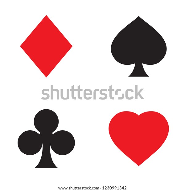 Cards Symbols Vector Stock Vector (Royalty Free) 1230991342 | Shutterstock