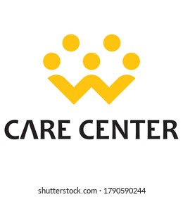 Care Centre Logo Design Symbolizing Ones Stock Vector (Royalty Free ...