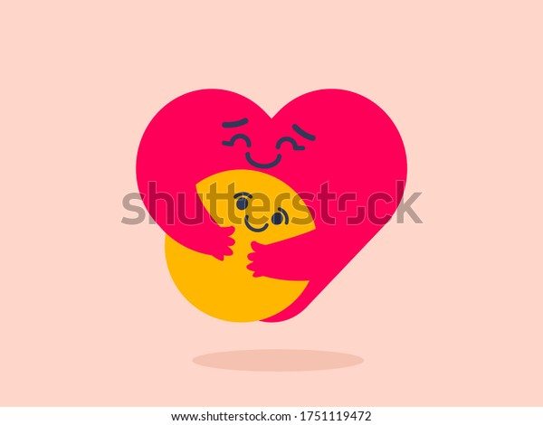 Care Emoji Hugging Emoticon Vector Illustration Stock Vector (Royalty ...