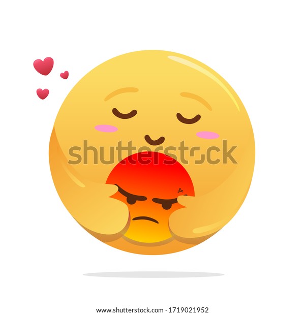 Care Emoji React Hugging Angry Emoji and spread love