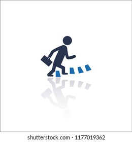 Career Advancement Icon Reverence Vector Icon Stock Vector (Royalty ...