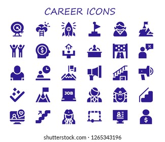 Career Icon Set 30 Filled Career Stock Vector (Royalty Free) 1265343196 ...