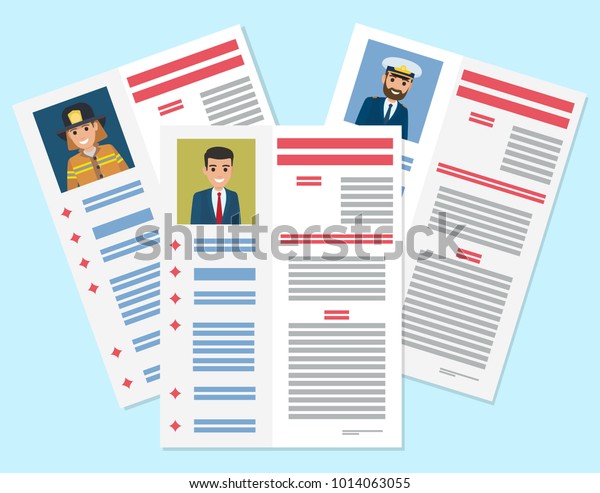 Career Information Leaflet Flat Vector Job Stock Vector (Royalty Free ...