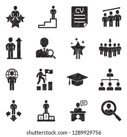 Career Path Icons Sticker Design Vector Stock Vector (Royalty Free ...