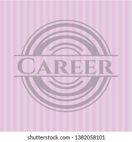 Career Pink Emblem Retro Vector Illustration Stock Vector (Royalty Free ...