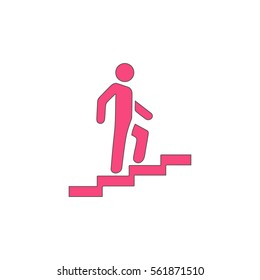 Career Pink Vector Icon Black Contour Stock Vector (Royalty Free ...