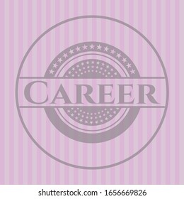 Career Realistic Pink Emblem Vector Illustration Stock Vector (Royalty ...