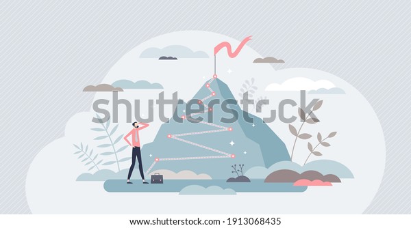 Career Success Direction Work Rise Achievement Stock Vector (Royalty ...