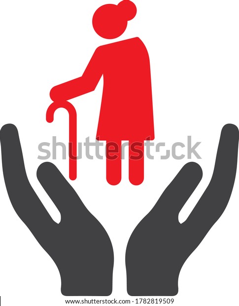 Caregiver Vector Icon Concept Eldery Care Stock Vector (Royalty Free ... Caregiver Vector Icon Concept Eldery Care Stock Vector (Royalty Free ...