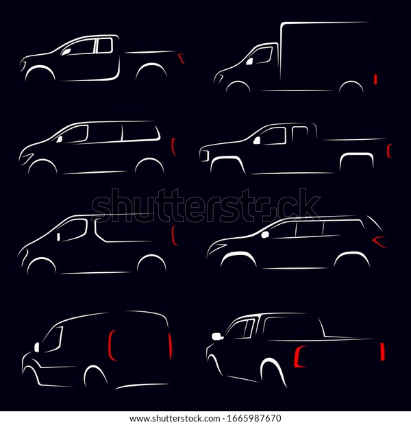 Cargo Car Icons Logo Design Vector Stock Vector (Royalty Free ...