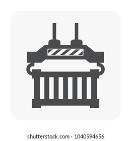 Cargo Container Shipping Container Spreader Icon Stock Vector (Royalty ...
