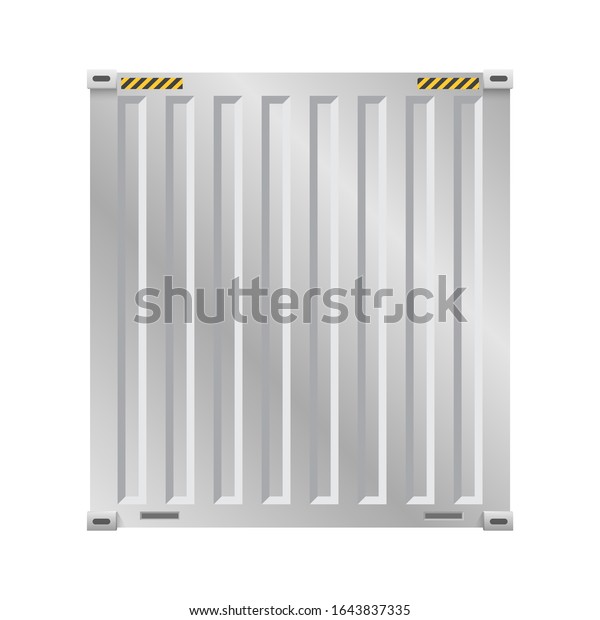 Cargo Container Shipping Container Strength Shipment Stock Vector ...