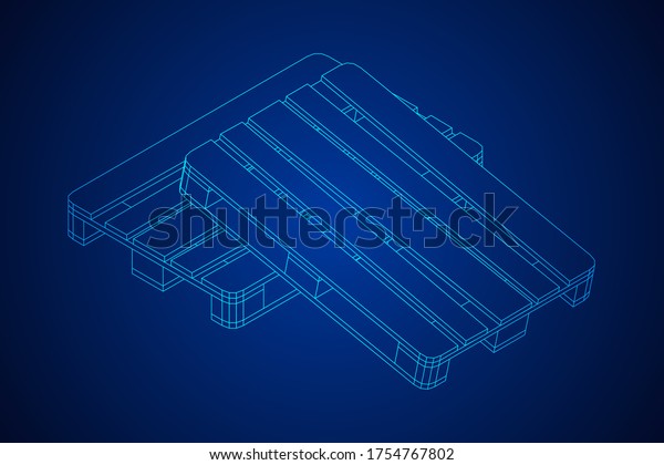Cargo Pallet Warehouse Logistics Shipping Concept Stock Vector (Royalty ...